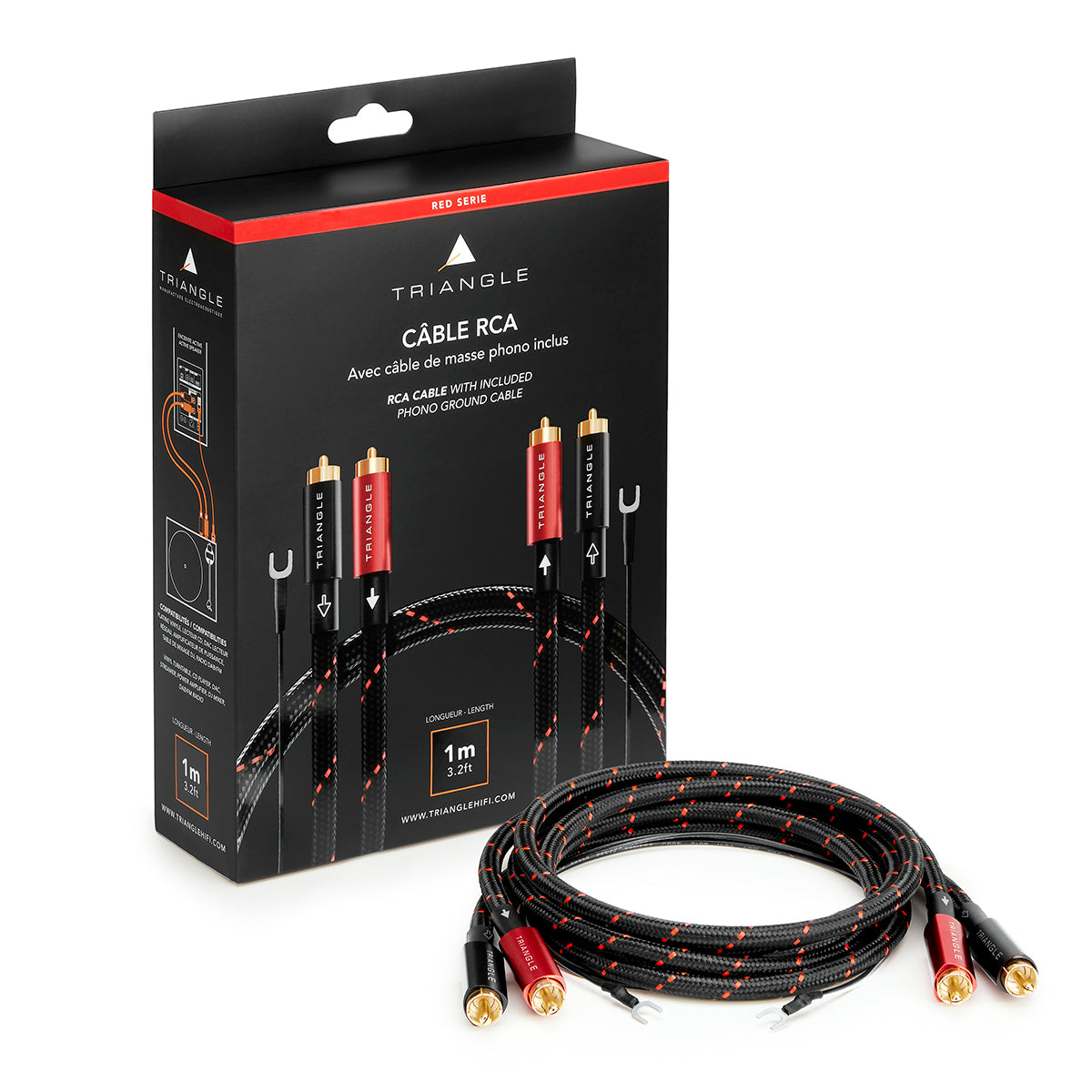 RED Series – Stereo RCA Cable - TRIANGLE Hi-Fi